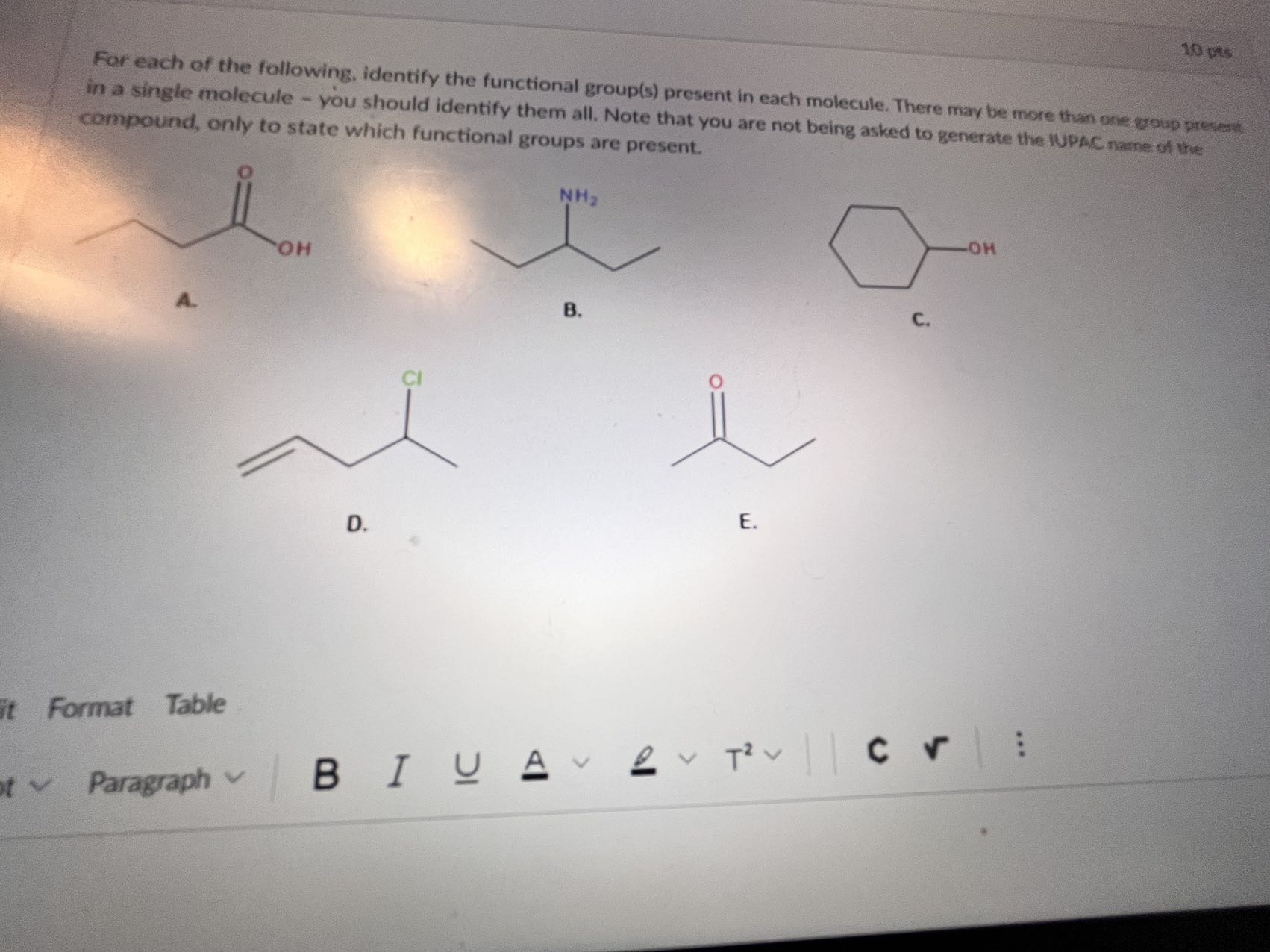 Solved For each of the following, identify the functional | Chegg.com