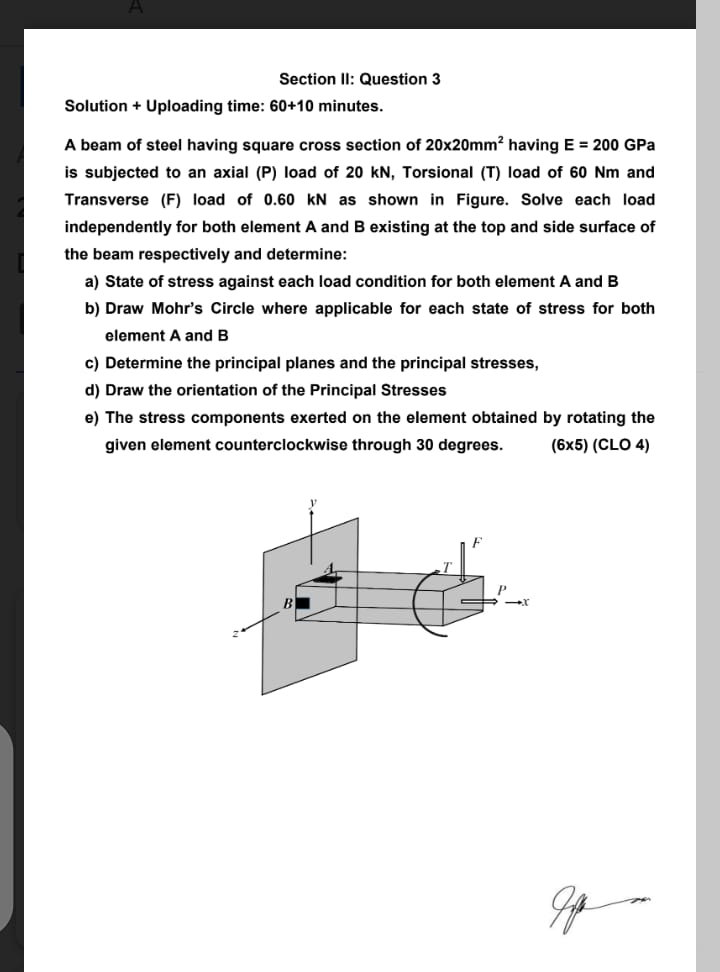 Solved Section II: Question 3 Solution + Uploading time: | Chegg.com