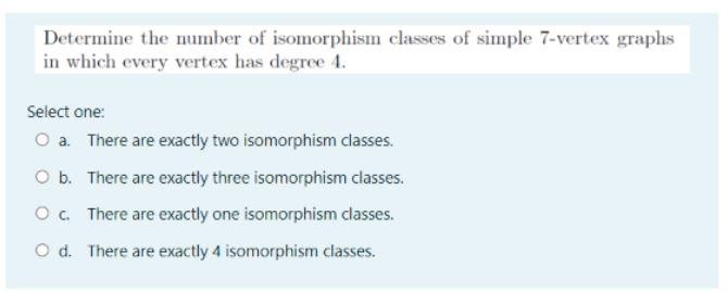 Solved Determine the number of isomorphism classes of simple | Chegg.com