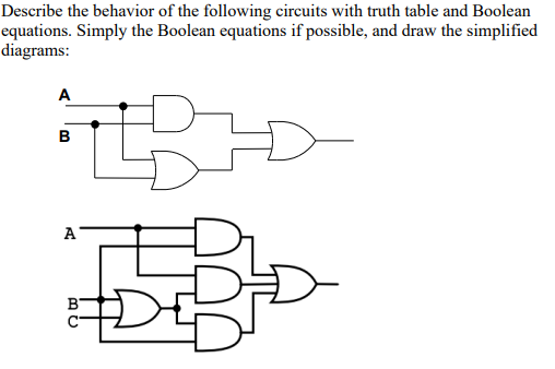 Solved Describe the behavior of the following circuits with | Chegg.com