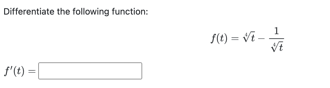 Solved Differentiate the following | Chegg.com