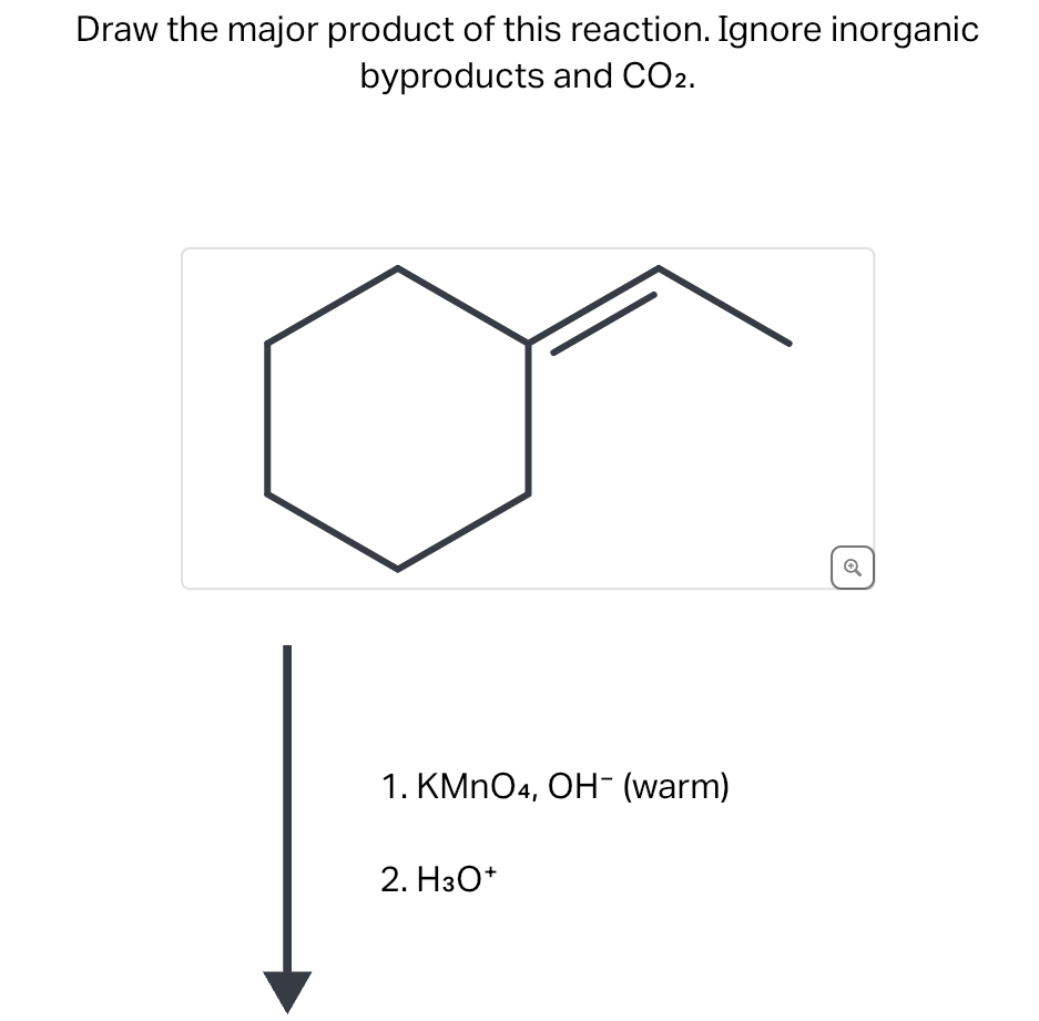 Solved Draw the major product of this reaction. Ignore | Chegg.com
