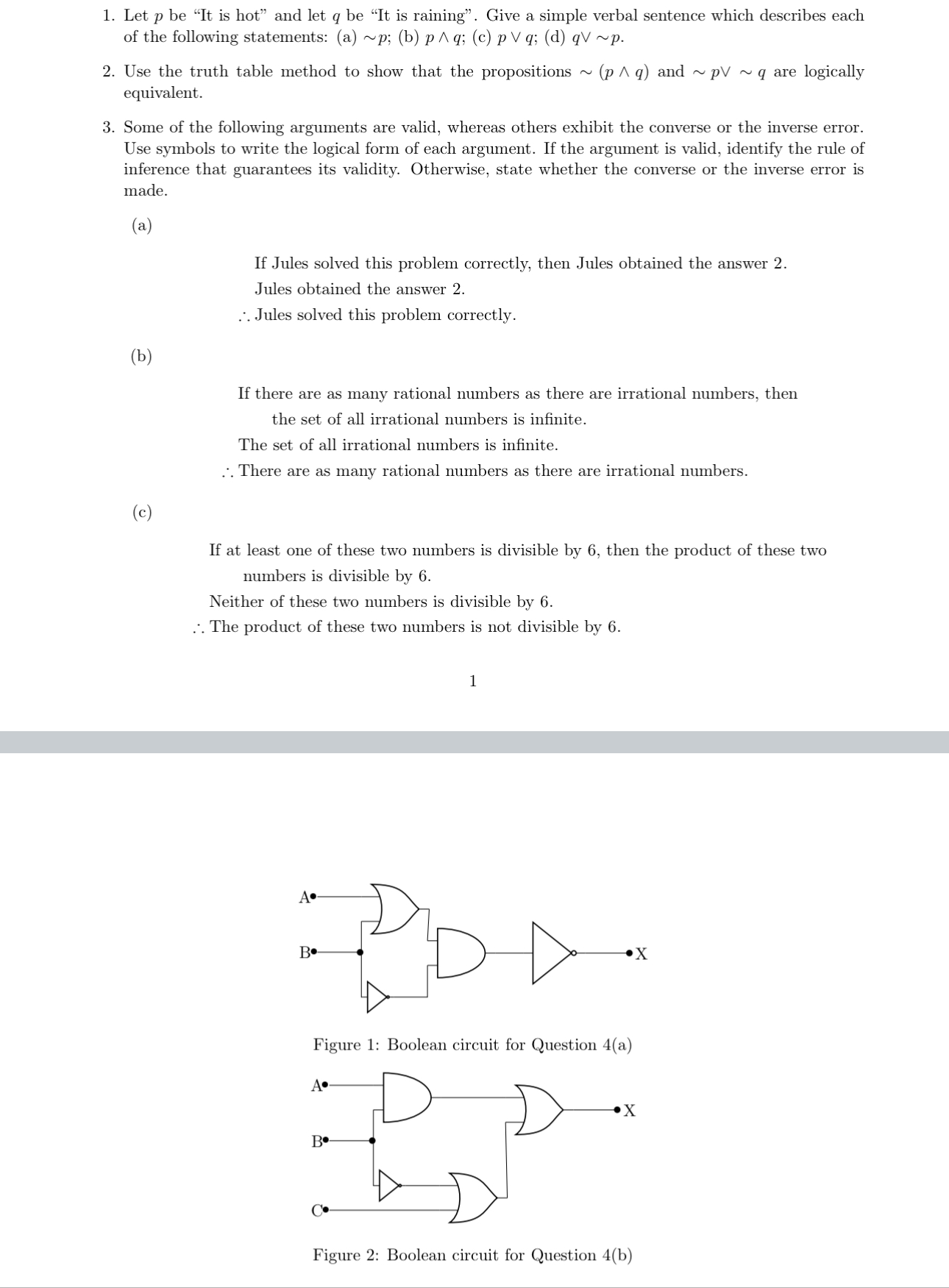 Solved Let p ﻿be "It is hot" and let q ﻿be "It is raining". | Chegg.com