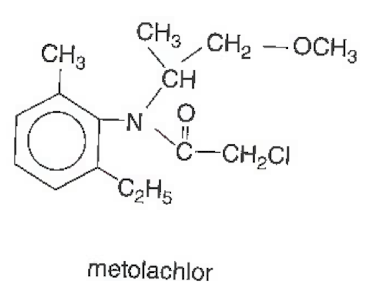 Solved Consider the structure of the pesticide metolachlor | Chegg.com