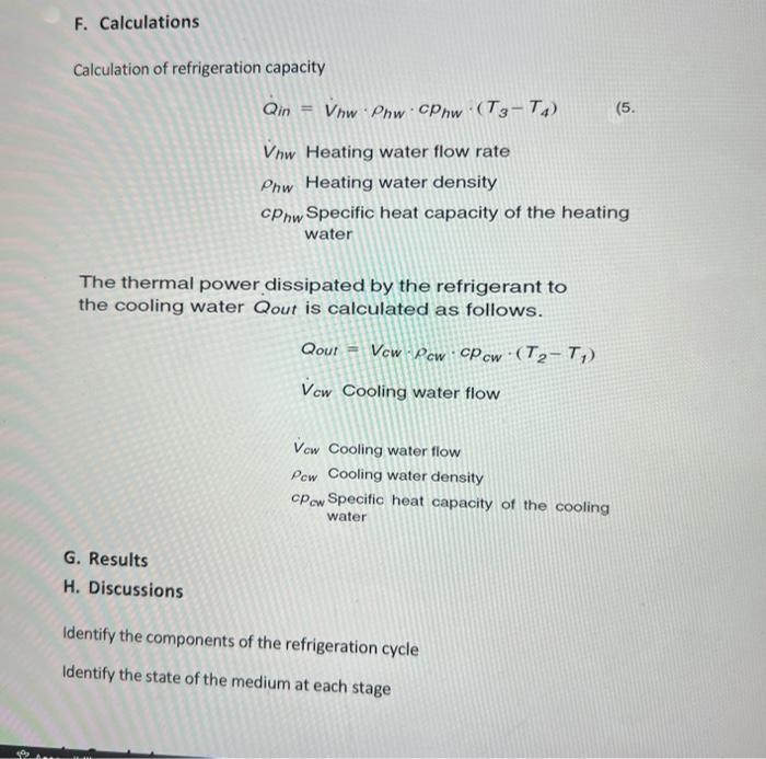Solved Task 1: Measurement of Refrigeration cycle data Tab. | Chegg.com