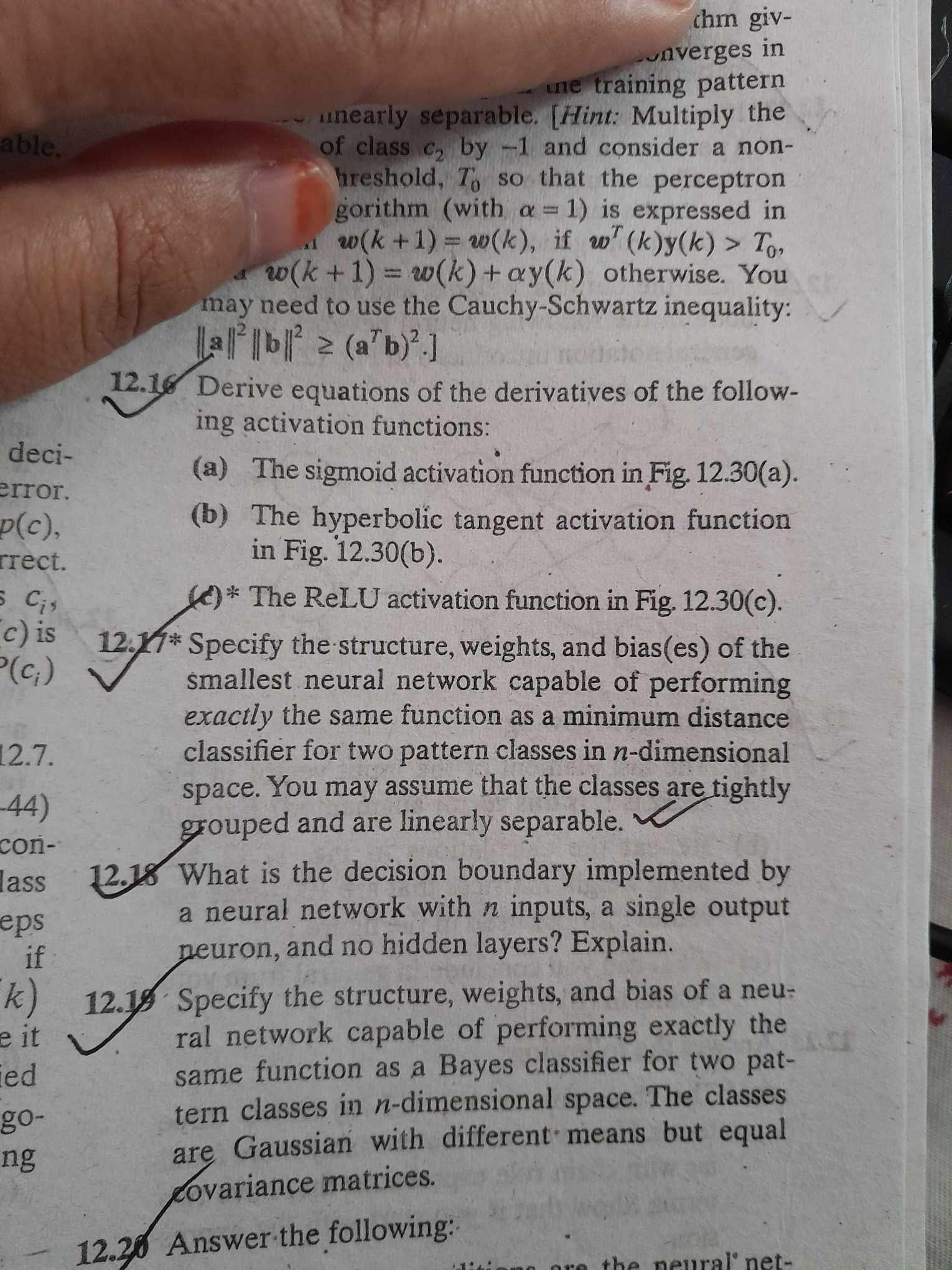 Solved -nverges in - ure training pattern inearly separable. | Chegg.com