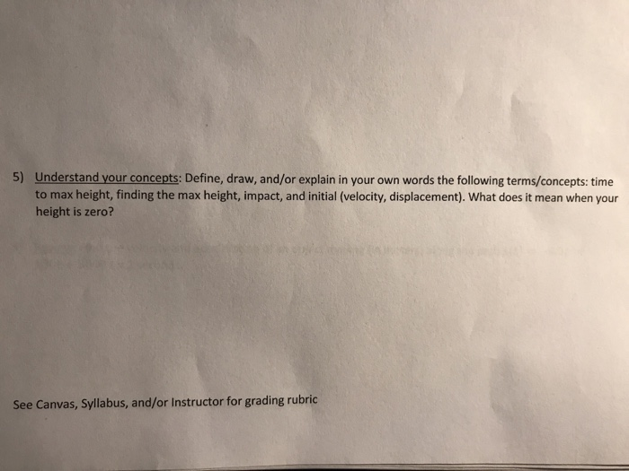 Solved Understand your concepts: Define, draw, and/or | Chegg.com