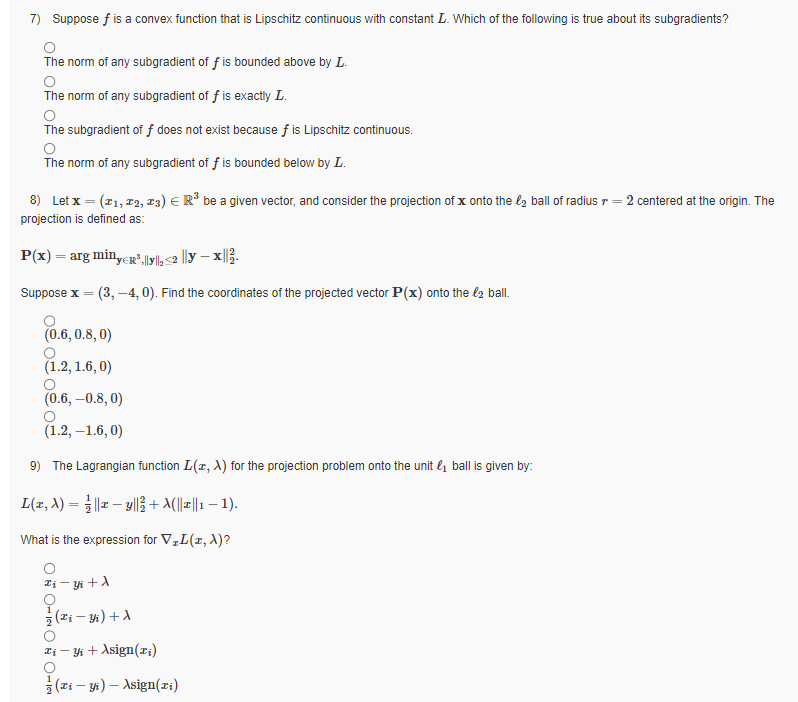 Solved Suppose f ﻿is a convex function that is Lipschitz | Chegg.com