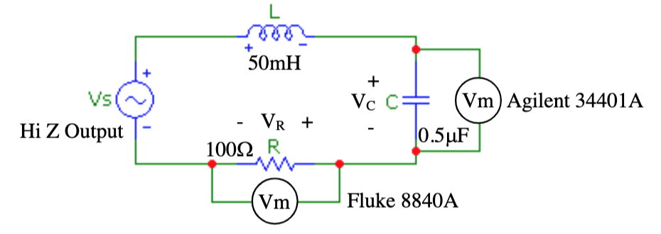 + 50mH + Vs Vc C Vr + Hi Z Output Vm) Agilent 34401A | Chegg.com