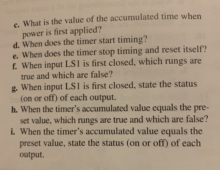 Solved Ladder logic program Input し2 LS1 TON L1 TIMER ON | Chegg.com
