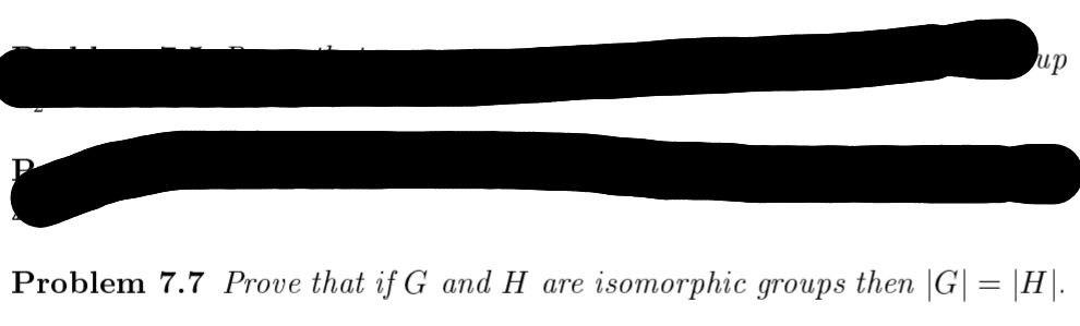 Solved up Problem 7.7 Prove that if G and H are isomorphic | Chegg.com