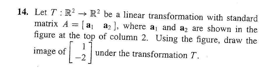 14. Let T:R? → R2 be a linear transformation with | Chegg.com