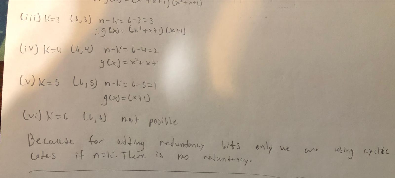 Problem 3. (40 points. Topic: Cyclic codes. | Chegg.com