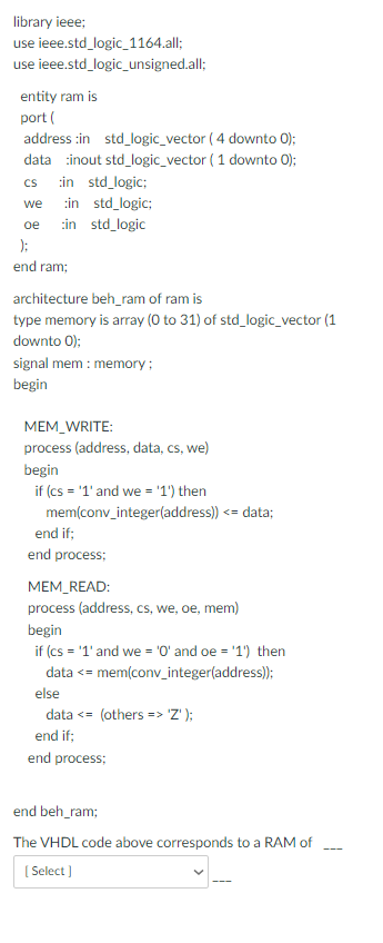 library ieee; use ieee.std_logic_1164.all; use | Chegg.com