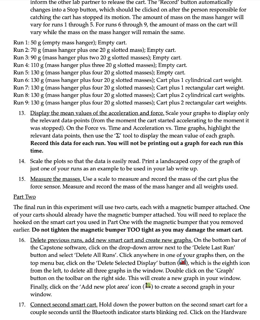 Lab 6: FORCE & MOTION Equipment List: Force & Motion | Chegg.com