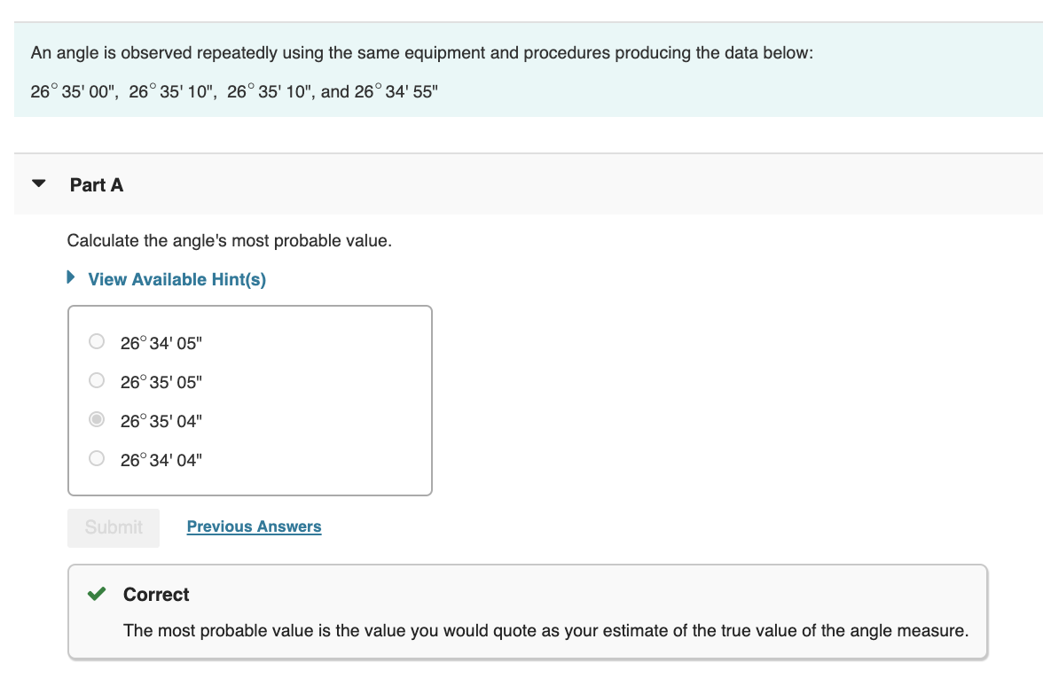Solved Can You Please Show Me How To Find The Probable Value