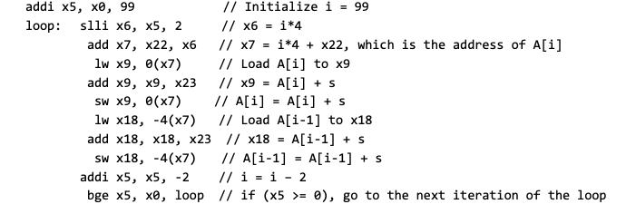 Solved Regarding RISC-V: If we execute this program in a | Chegg.com
