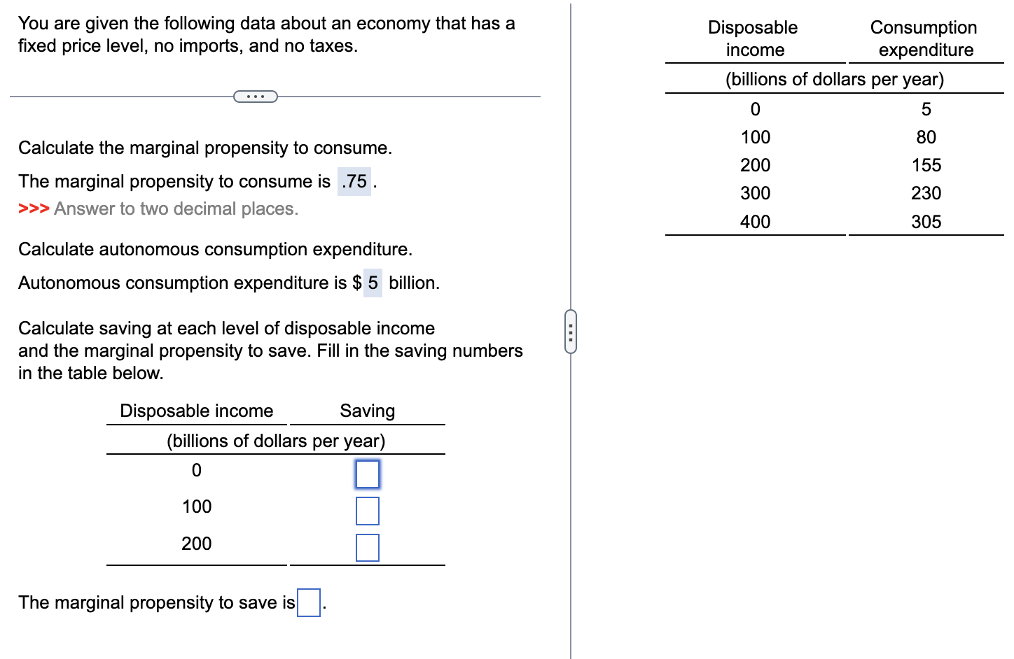 You are given the following data about an economy | Chegg.com