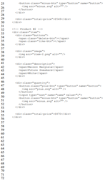 Solved Create a Shopping Cart UI using HTML, CSS Steps: Note | Chegg.com