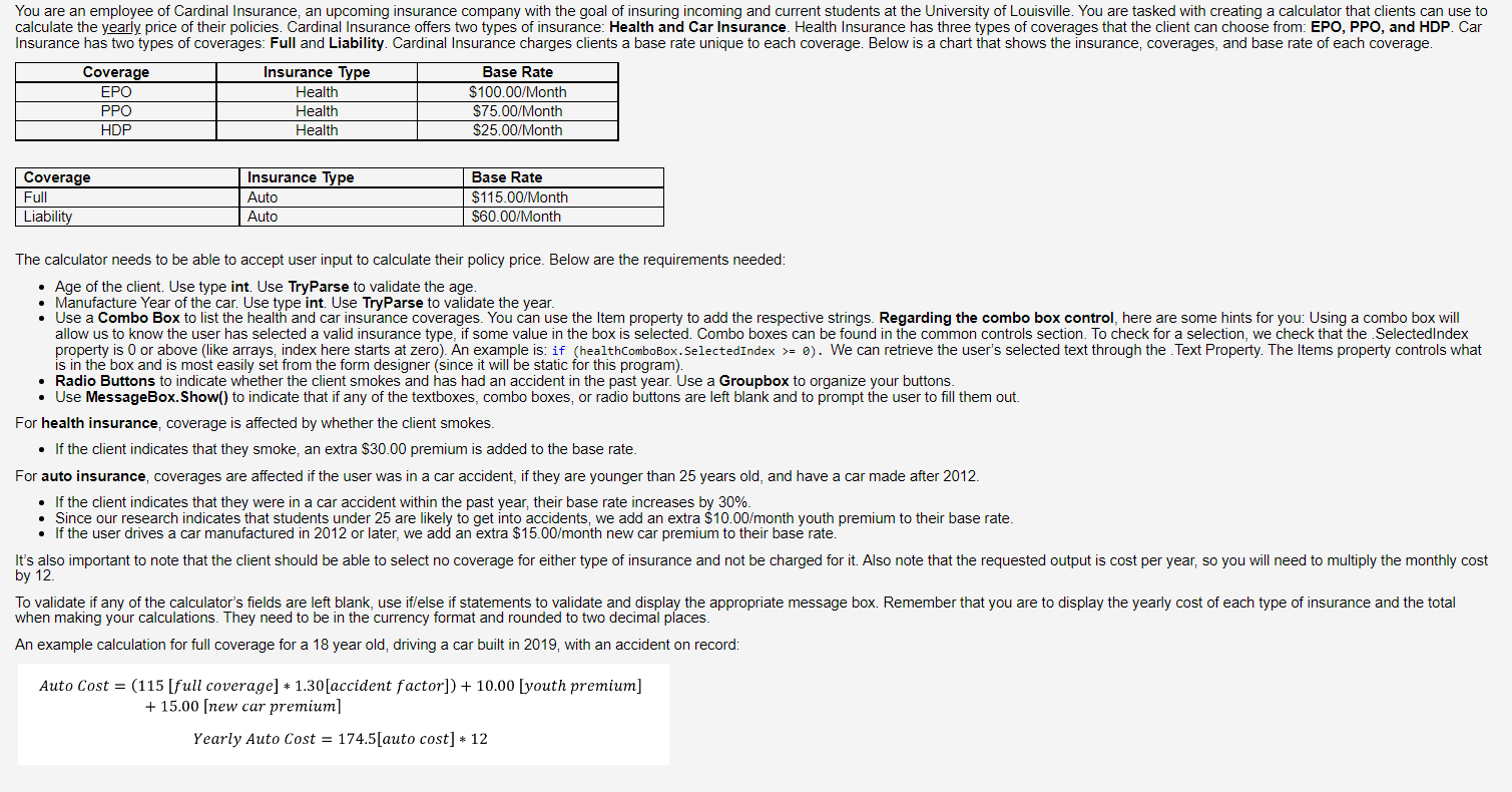 Solved The calculator needs to be able to accept user input | Chegg.com
