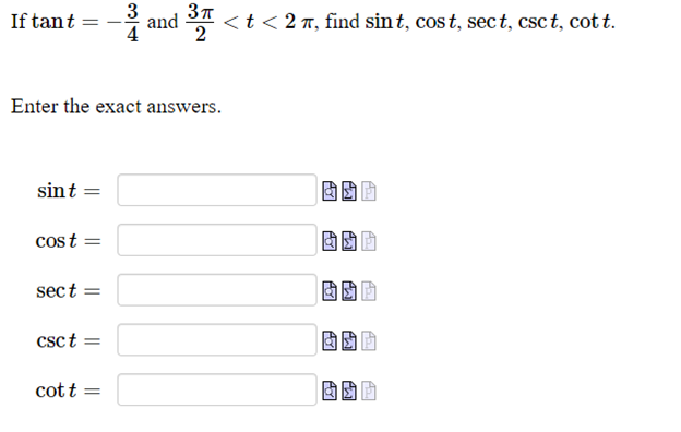 Solved If tant = 3 and 134