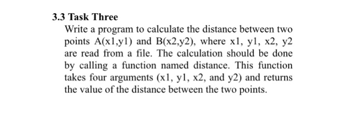 Solved 3.1 Task One Type the following code into your coding | Chegg.com