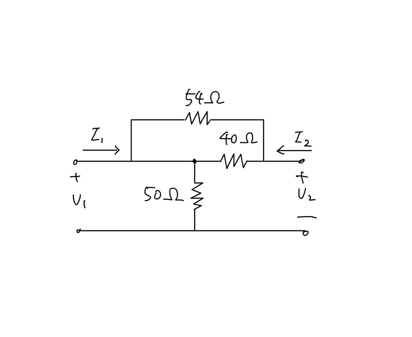 Solved Obtain y parameters in two-port network. | Chegg.com