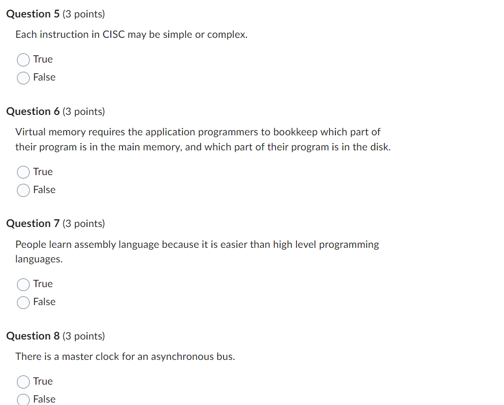 Solved Each instruction in CISC may be simple or complex. | Chegg.com