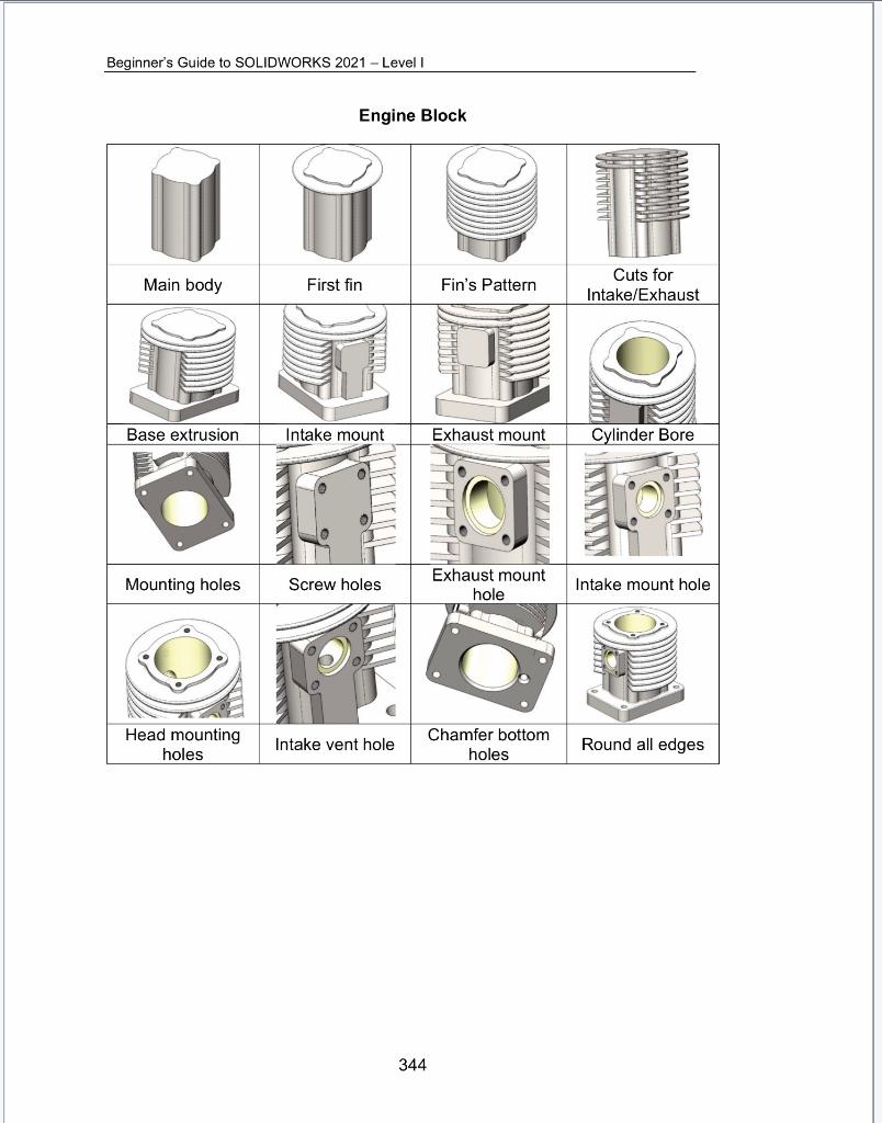 Solved Beginner's Guide to SOLIDWORKS 2021 - Level Engine | Chegg.com