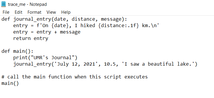 Solved Part 1: Tracing and debugging 1 Open the file named | Chegg.com