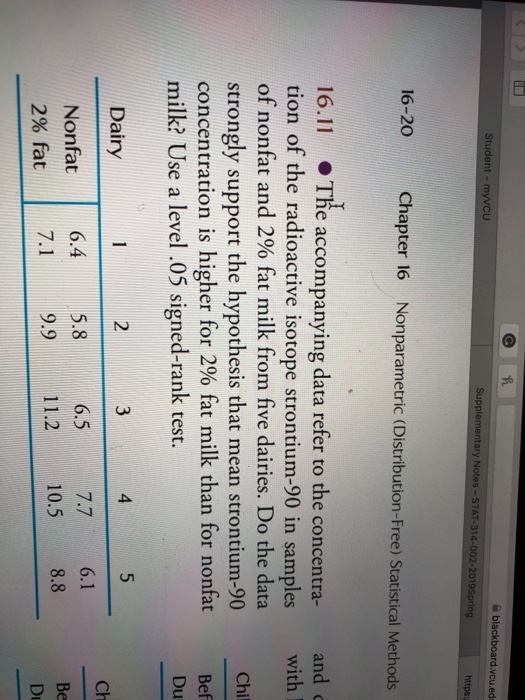 Solved a blackboard.vcu.ed Student - myvcU Supplementary | Chegg.com