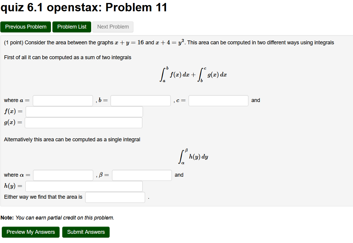 Solved quiz 6.1 openstax: Problem 11 Previous Problem | Chegg.com