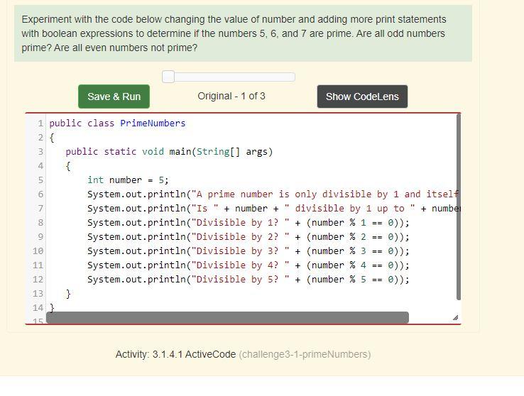 Solved Experiment with the code below changing the value of | Chegg.com