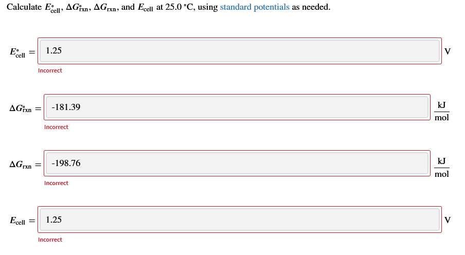 Solved Write the net cell equation for this electrochemical | Chegg.com