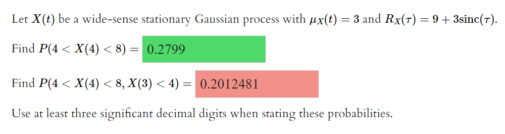 Solved Let X(t) be a wide-sense stationary Gaussian process | Chegg.com