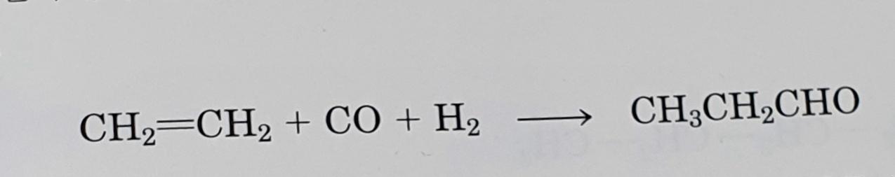 Solved The oxo reaction in which the alkene directly bonds | Chegg.com