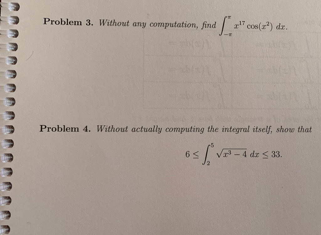 Solved Problem 3. Without any computation, find x17 cos(x2) | Chegg.com