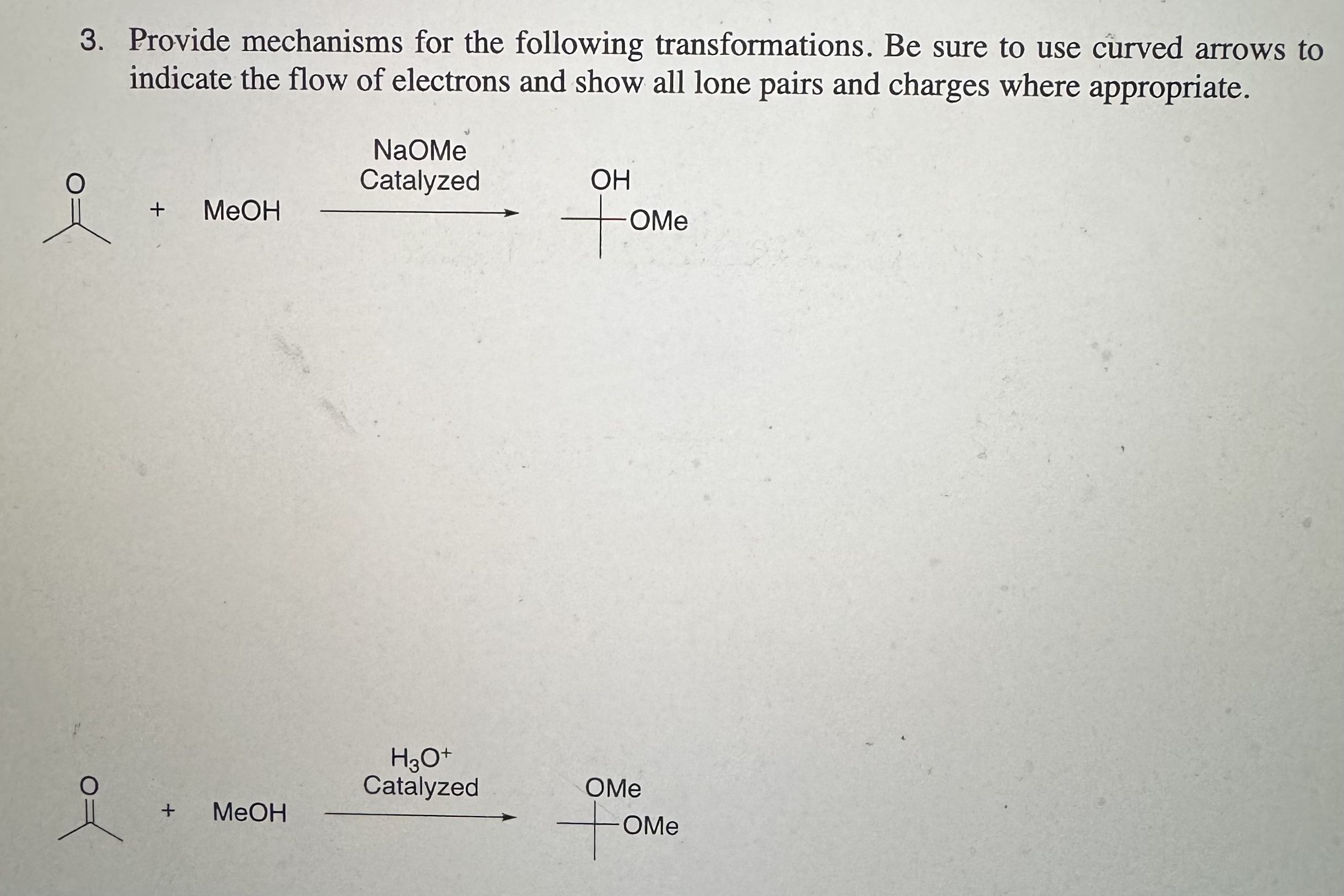 Solved Provide mechanisms for the following transformations. | Chegg.com