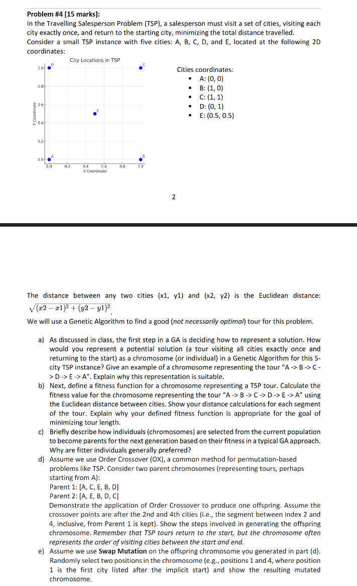 Solved Problem \#4 [15 ﻿marks]: In the Travelling | Chegg.com