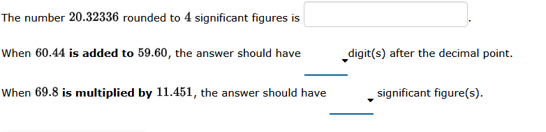 Solved The number 20.32336 rounded to 4 significant figures | Chegg.com