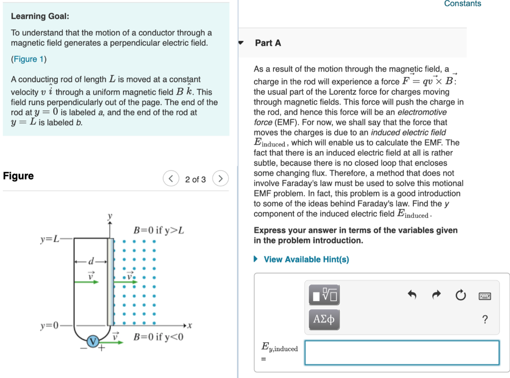 Solved Constants Learning Goal: To understand that the | Chegg.com