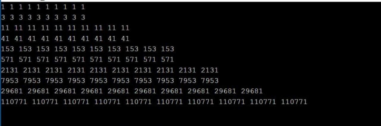 Solved Write a program in C++ only. To print the given | Chegg.com