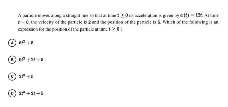 Solved A particle moves along a straight line so that at | Chegg.com