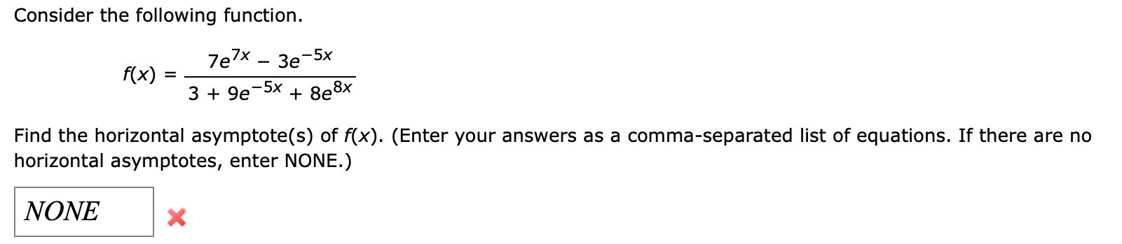 Solved Consider the following function. | Chegg.com