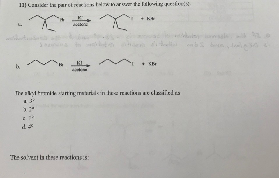 Solved 11) Consider the pair of reactions below to answer | Chegg.com