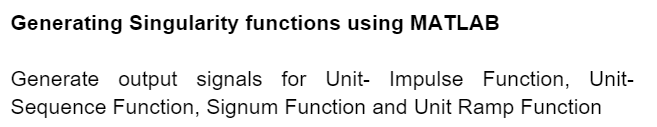 Solved Generating Singularity functions using MATLAB | Chegg.com