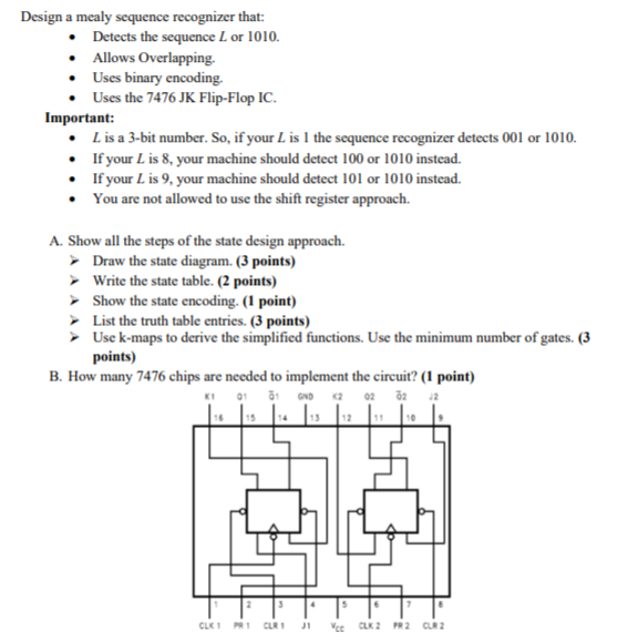 Solved Design a mealy sequence recognizer that: • Detects | Chegg.com