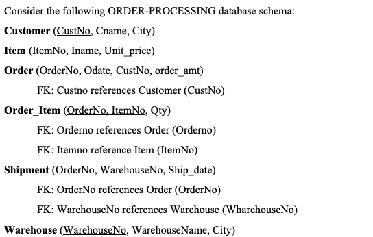 Solved Written A Sql Assertion That Would Prevent Any Order 3066