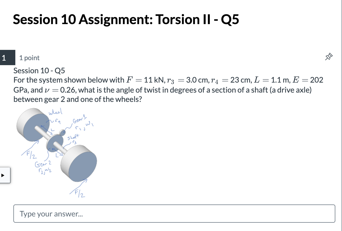 Solved Session 10 ﻿Assignment: Torsion II - ﻿Q5Session 10 - | Chegg.com