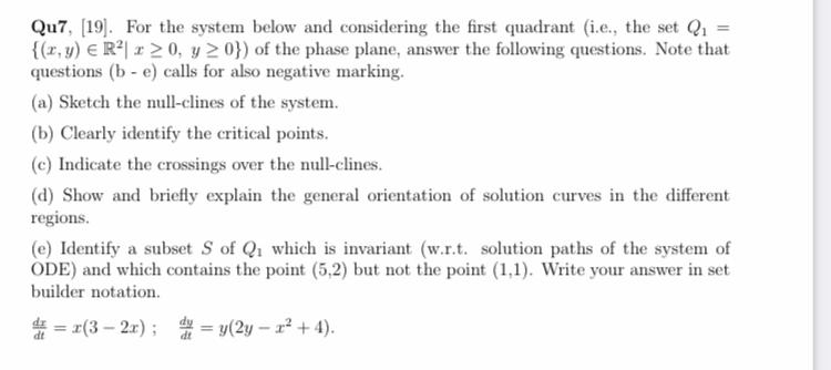 Qu7, [19]. For the system below and considering the | Chegg.com